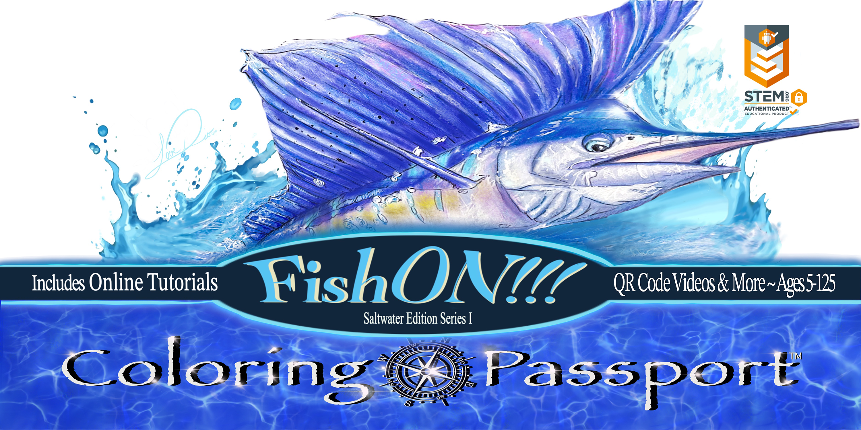 Fish On!!! Coloring Passport Saltwater Edition I | Cabela's